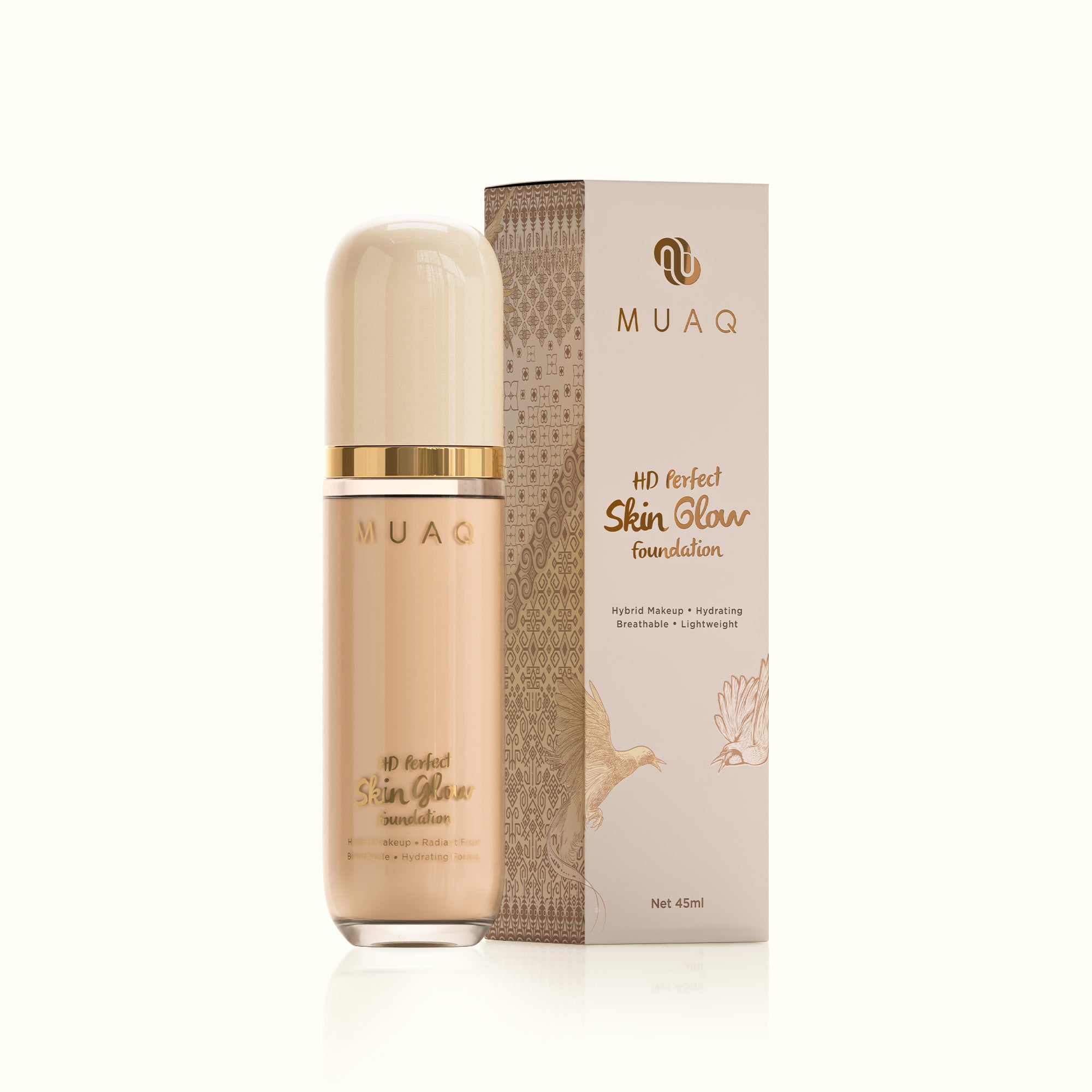 MUAQ HD Perfect Skin Glow Foundation - ROTE
