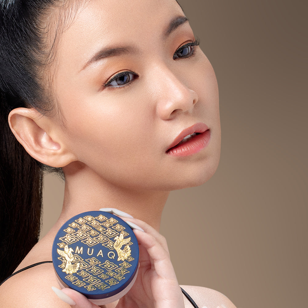 MUAQ High Definition Loose Powder With Caviar Extract - MERAK 30g
