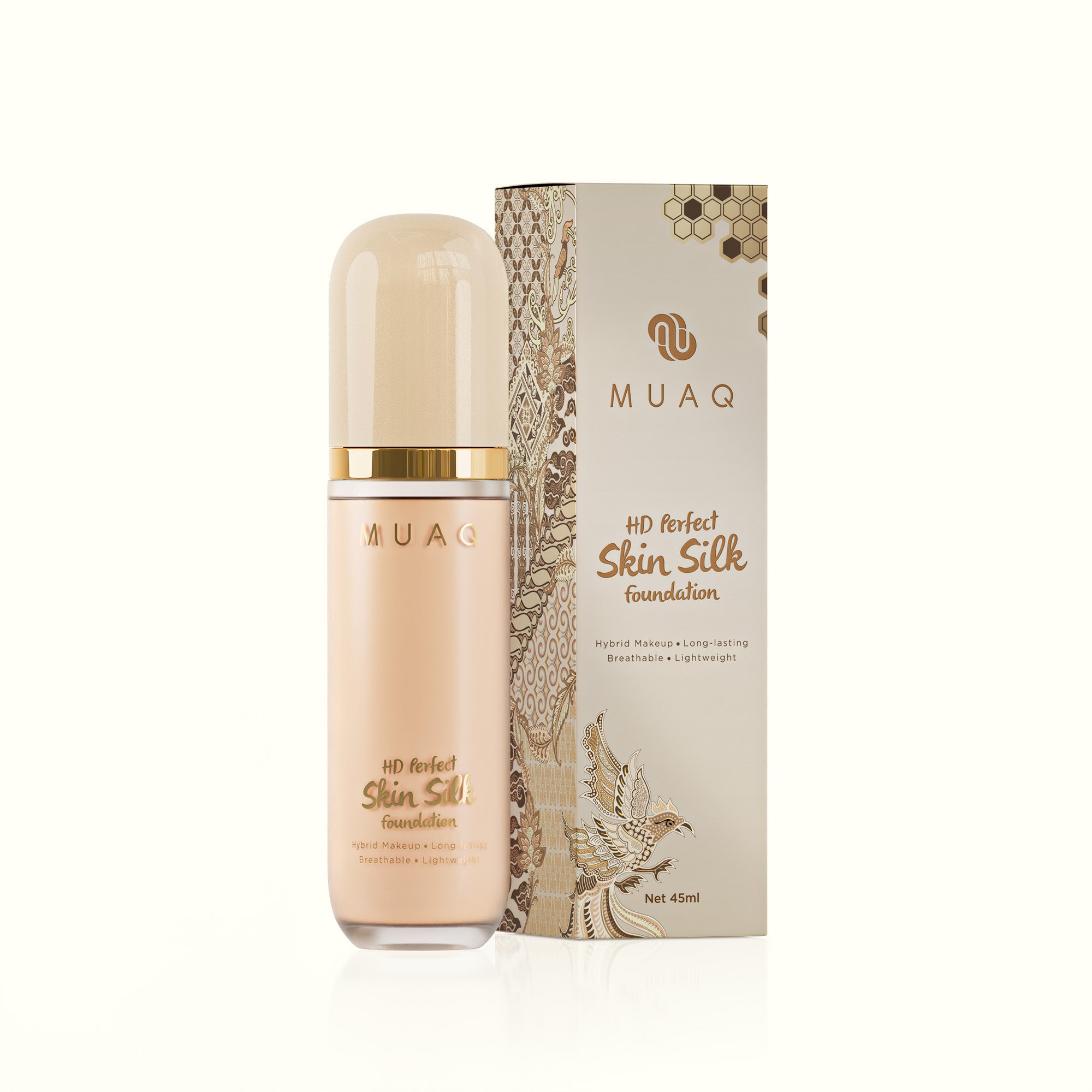MUAQ HD Perfect Skin Silk Foundation - Sulawesi